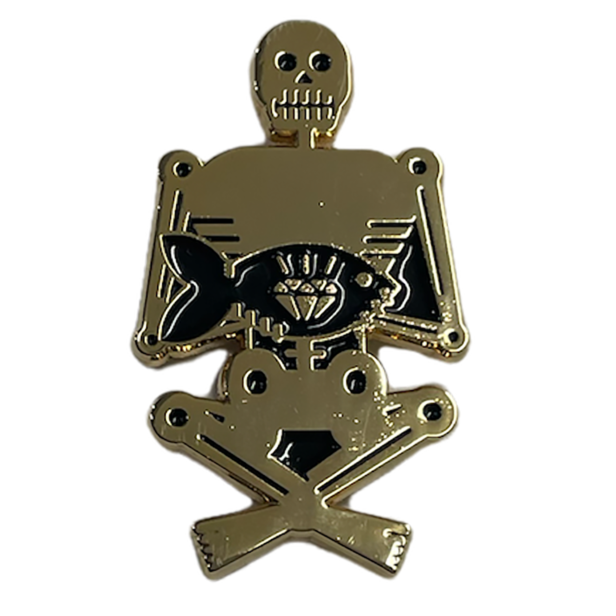 Skeleton Gold Pin – The Elovaters